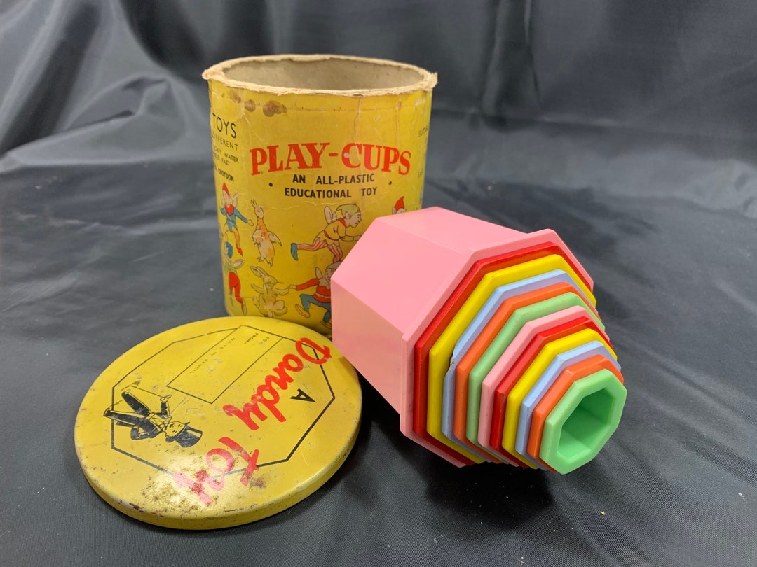 Antique Dr. Lever Design Stacking Cups - Dandy Toys - Play Cups ...