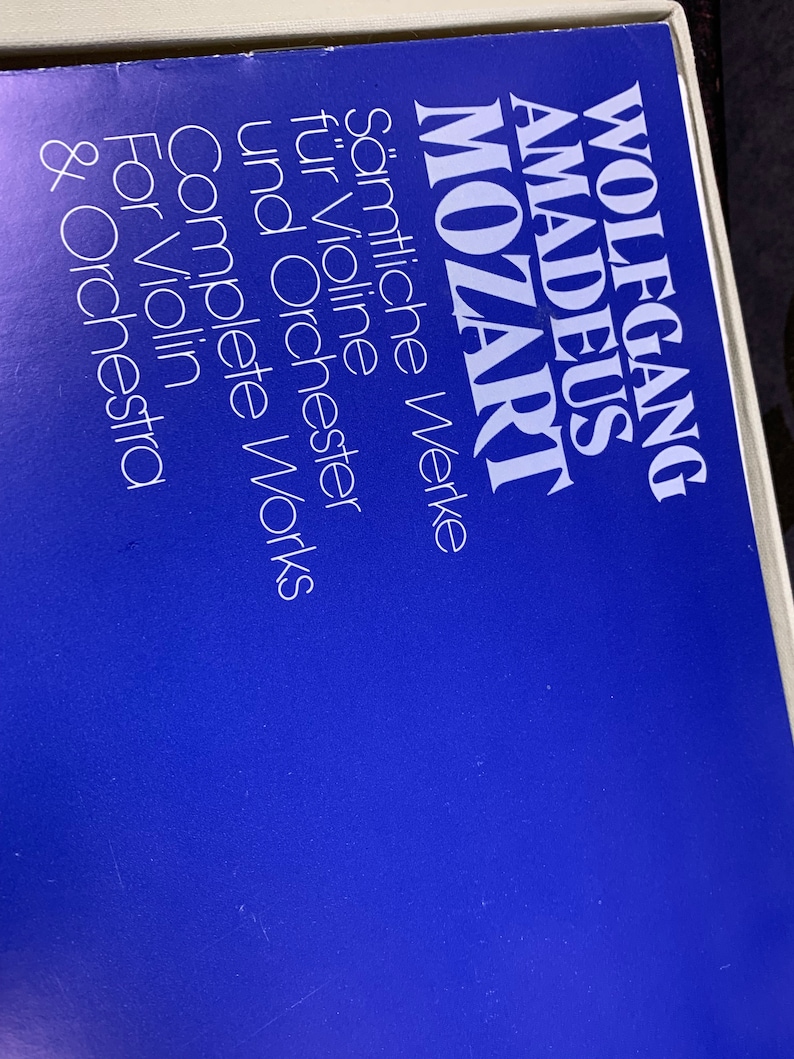 Wolfgang Amadeus Mozart Complete Works for Violin & | Etsy