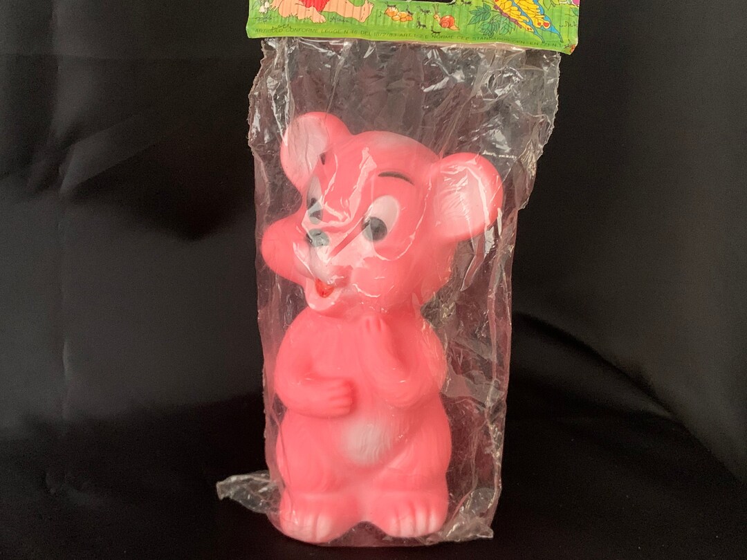 Rare Vintage Bear Ledra Plastic Squeeze Doll Squeaker Doll 70s Toy - Etsy