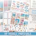 June Beach Happy Planner (HP) Weekly Printable Planner Stickers, Sand ...