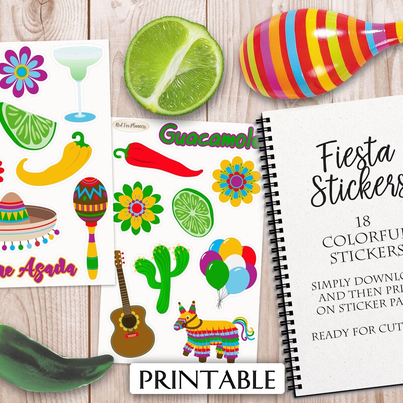 Printable Mexican Stickers - Etsy