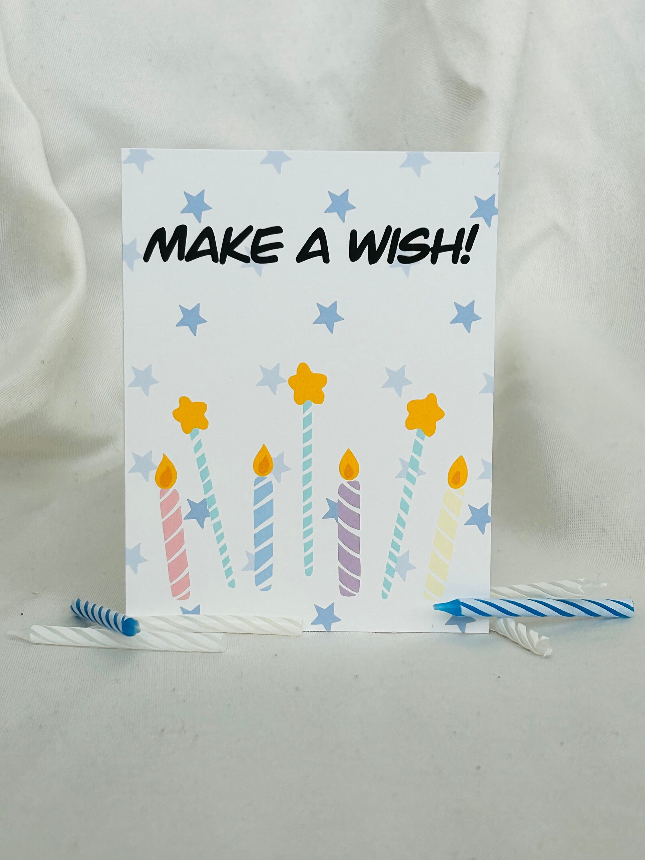 Make a Wish Greeting Card-small Greeting Card, All Occasions Card, Card ...