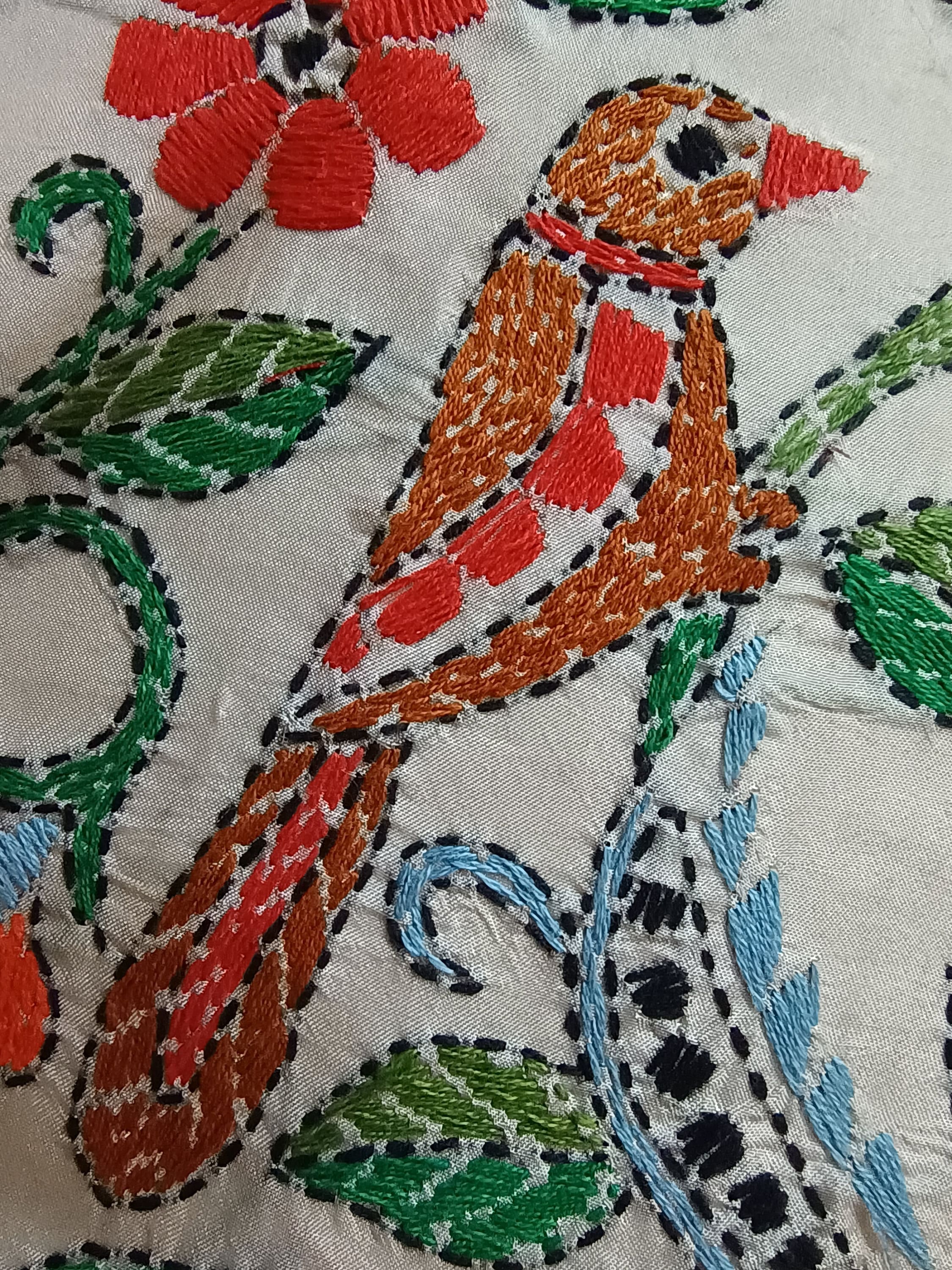 Vintage Art Indian Nakshi Kantha Tapestry Handmade Embroidery - Etsy