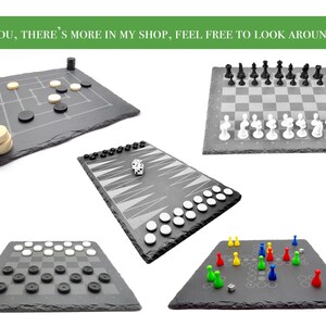 High-quality Chess Board Made of Natural Slate 25 X 25 Cm chess Set ...