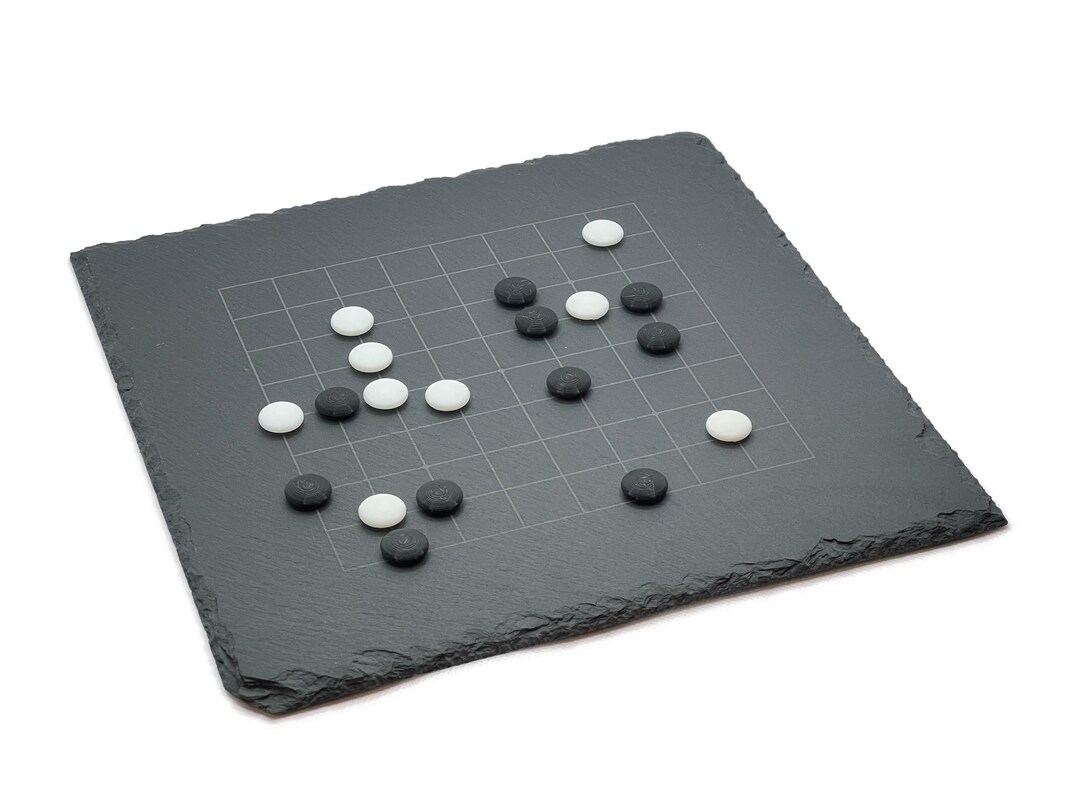 High-quality Go Game Made of Natural Slate, 9x9 Playing Field, Beginner ...
