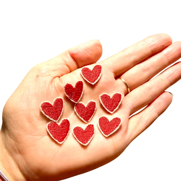 Embroidered Heart Patch - Etsy