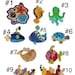 Set of Patches Appliques Sea Creatures, Water World, Badges Ocean, Sea ...
