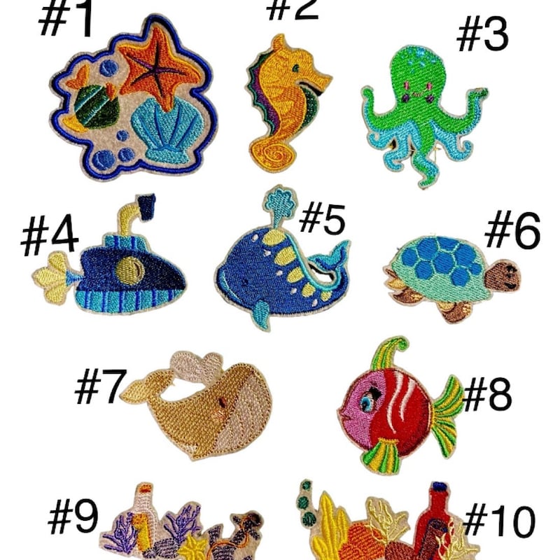 Sea Life Applique - Etsy
