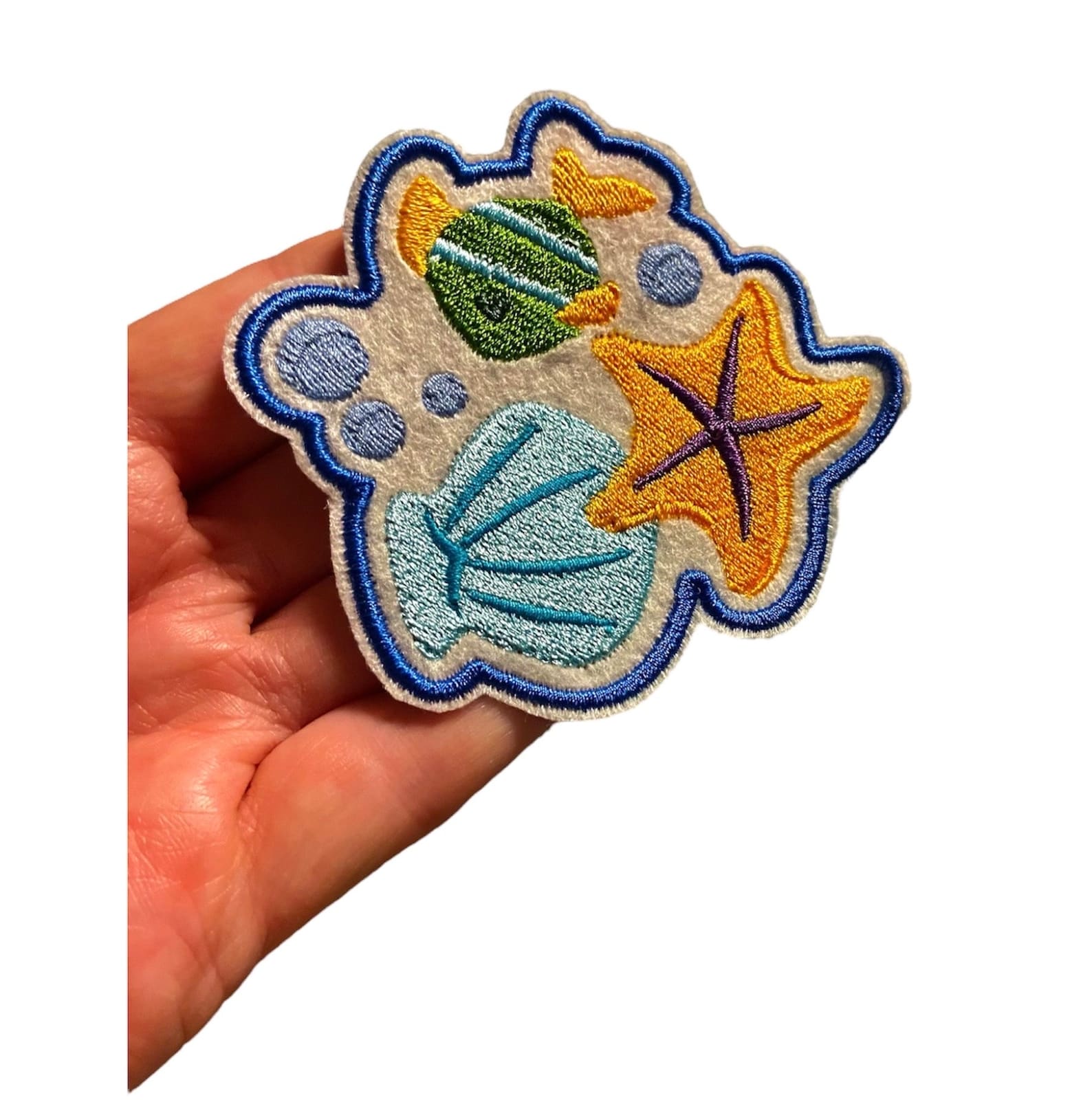 Set of Patches Appliques Sea Creatures, Water World, Badges Ocean, Sea ...
