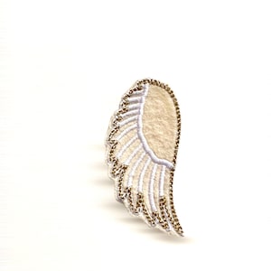 Patch With Archangel Wings. Silver/gold Metal Angel Wing Patch. Small ...