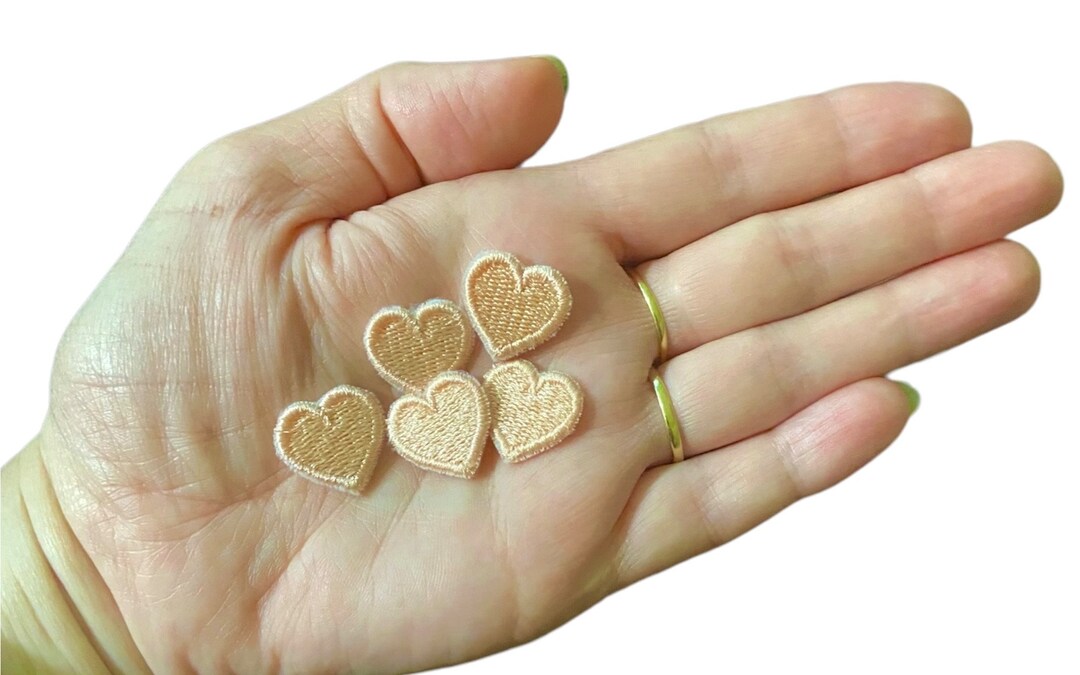 Tiny Pink Heart Patch,pink Heart Badge,90's Girly Badge,diy Iron-on ...