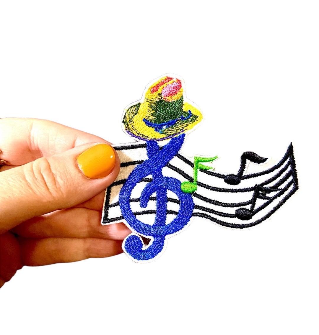 Treble Clef Patch Music Note Iron on Patch,music Note Patch, Music ...