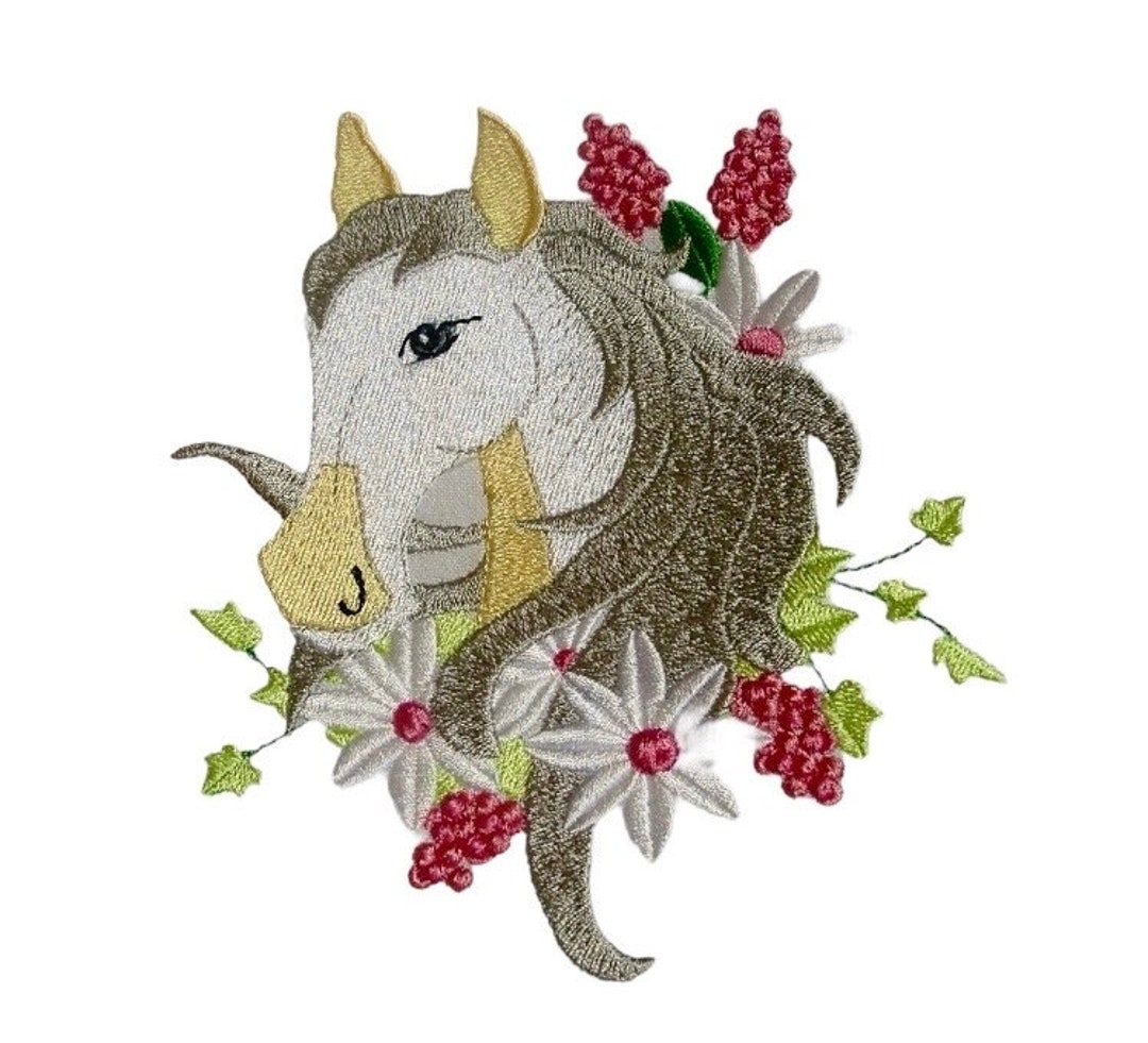 Horse Applique Patch Equestrian, Western Badge, Iron On, Horse Head ...