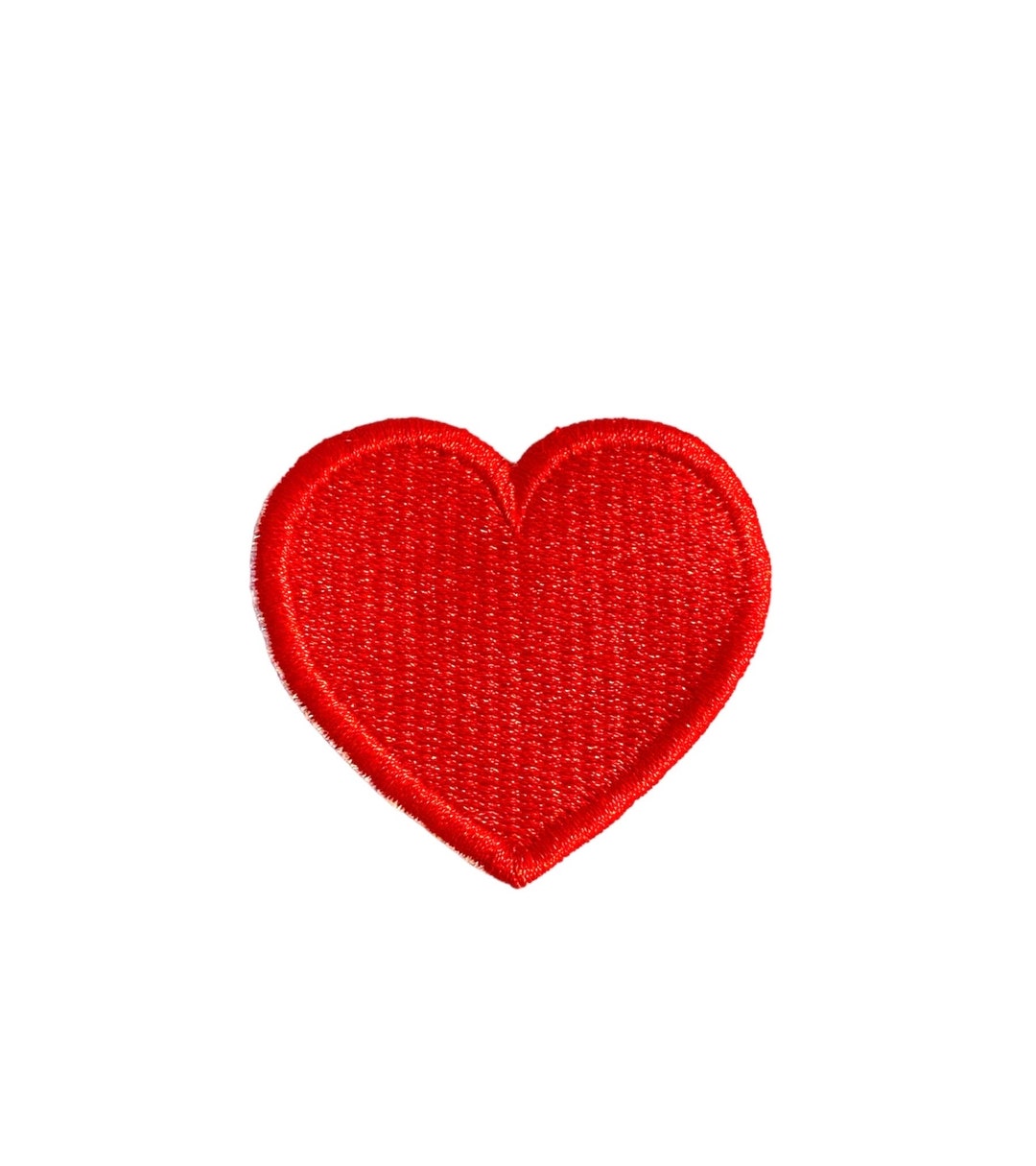 Iron on Red Heart Patch, Red Heart Badge, 90s Pop Culture Badge, DIY ...