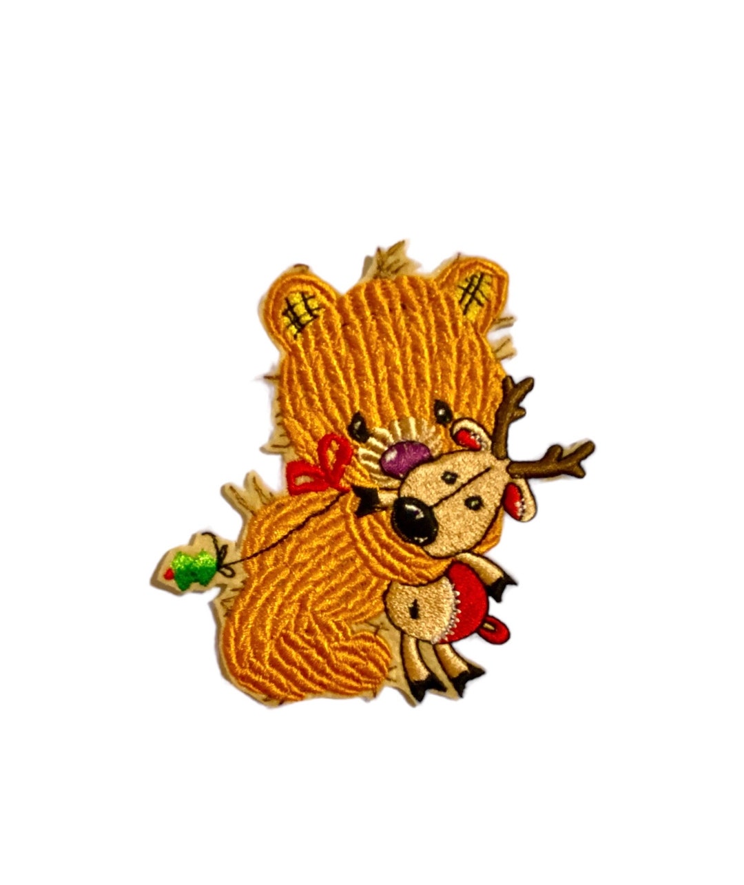 Teddy Bear Iron on Patch Forest Animal Badge Bear Badge Kids Decorative Animal Patch DIY ...