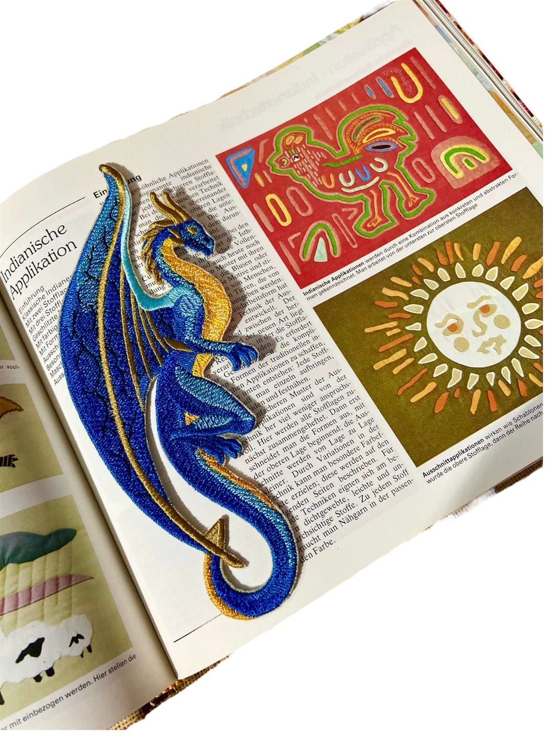 Écusson dragon ciel, créature fantastique sur fer, écusson ...