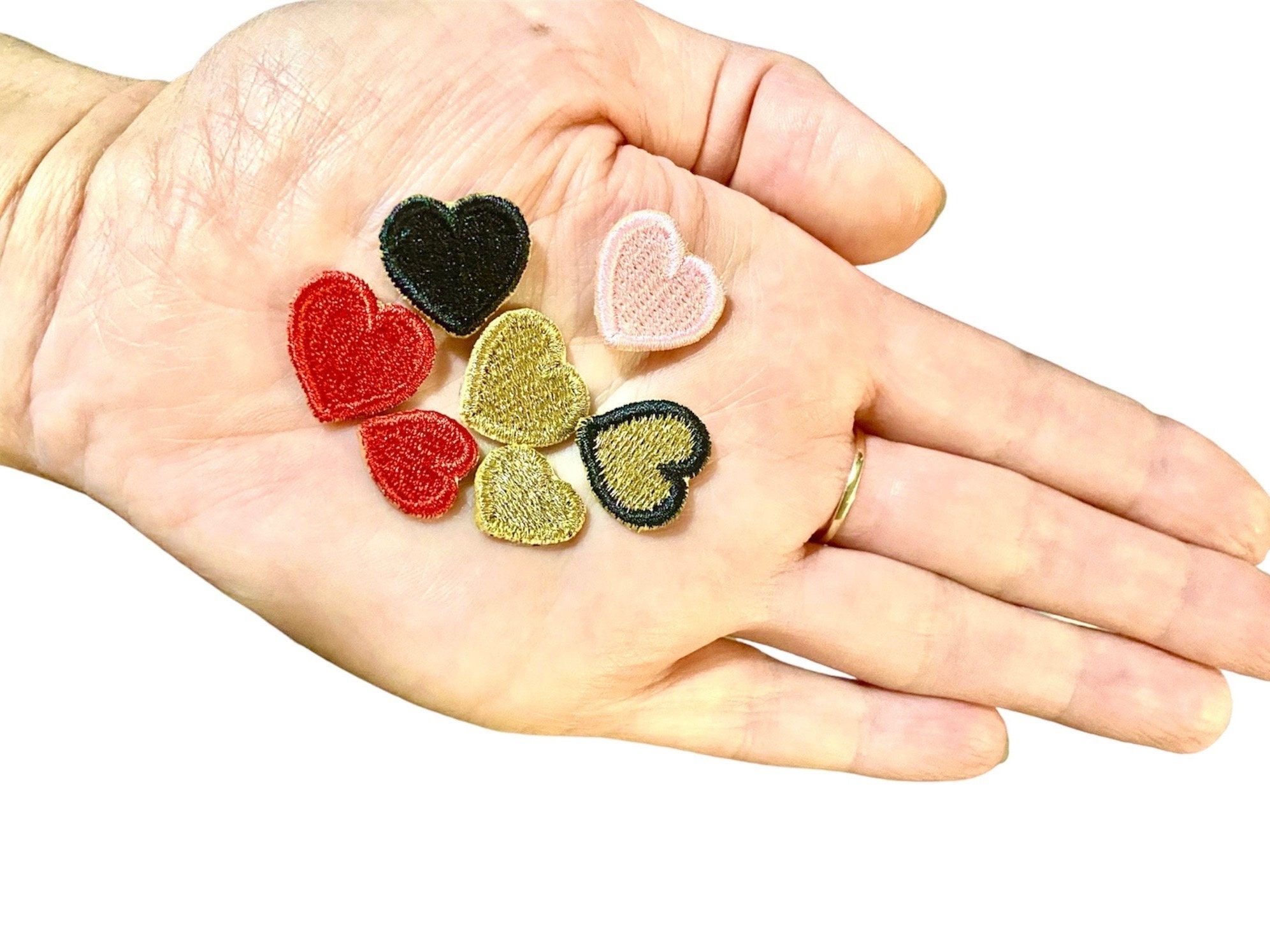 Tiny Red Heart Patch, Red Heart Badge, 90's Girly Badge, DIY Embroidery ...