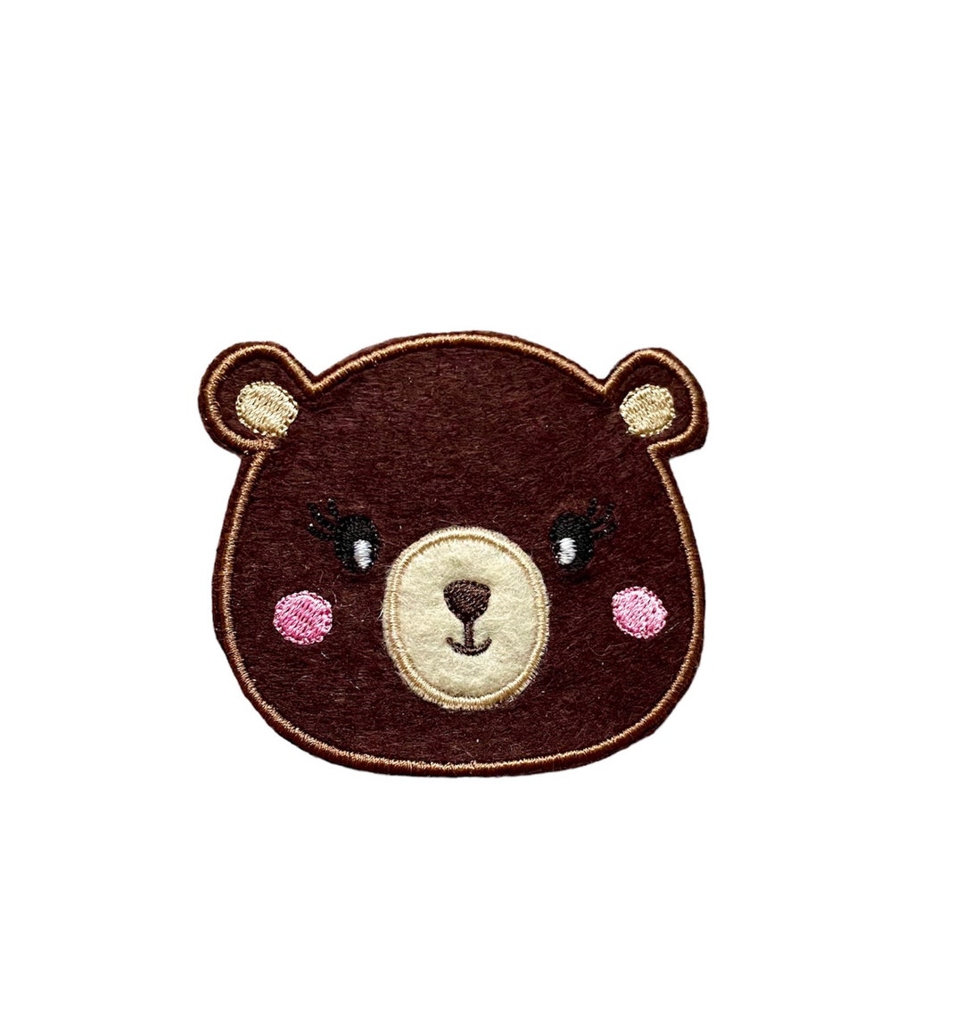 Bear Face Iron on Patch ,patch Cute Forest ,animal Accessory for ...