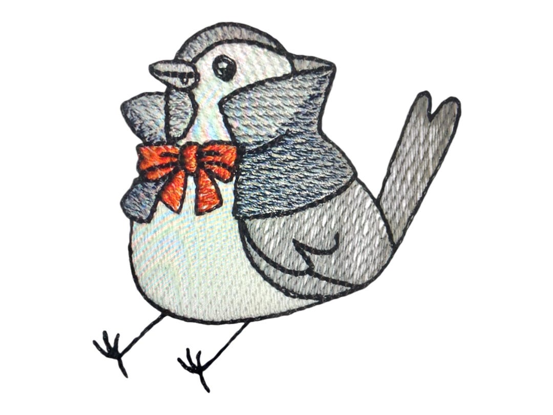 Sparrow Patch Bird Patch Small Bird Iron on Bird Applique Gift for Bird ...