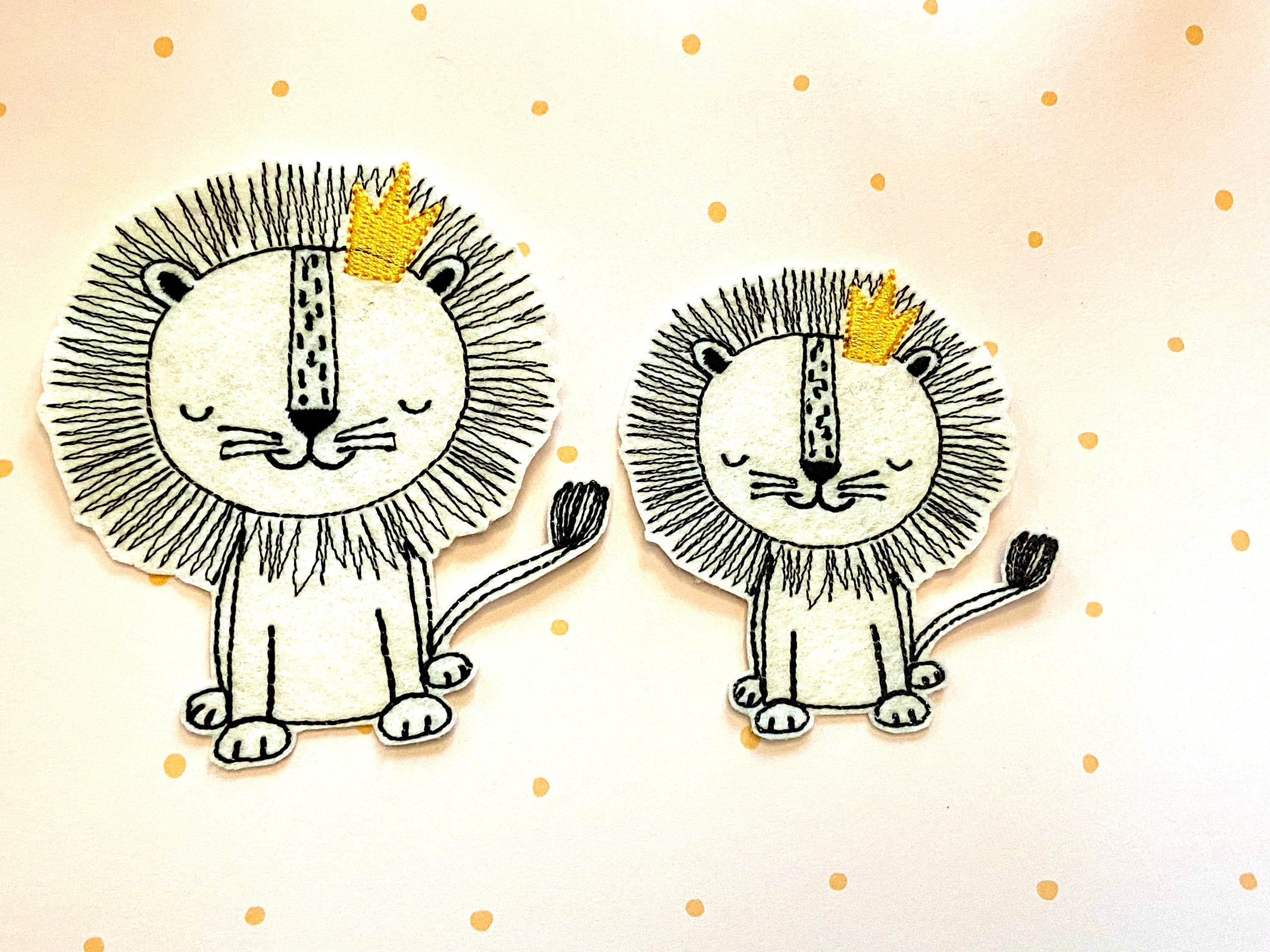 Lion Embroidery ,lion Cub Applique, Children's Patch,lion Patch With ...