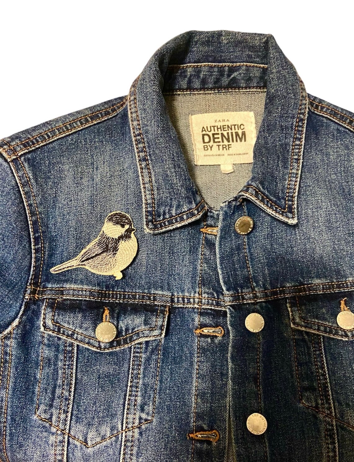 Sparrow Patch Bird Patch Small Bird Iron on Bird Applique Gift for Bird ...