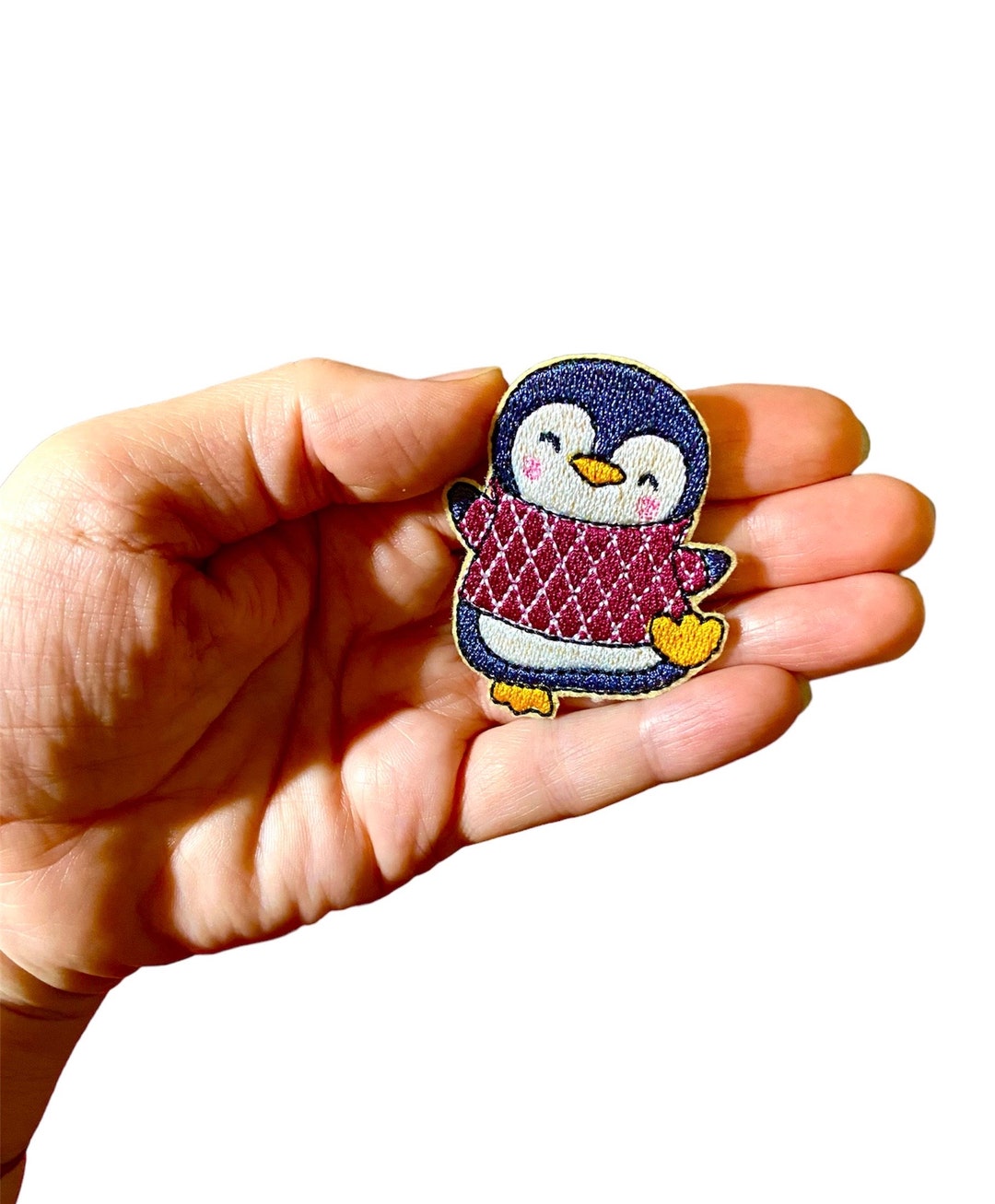 Iron-on Patch - Recycl Patch ,penguin Animal Antarctica Think Green ...