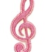 Treble Clef Iron-on Patch,music Note Patch, Music Lovers Patch, DIY ...