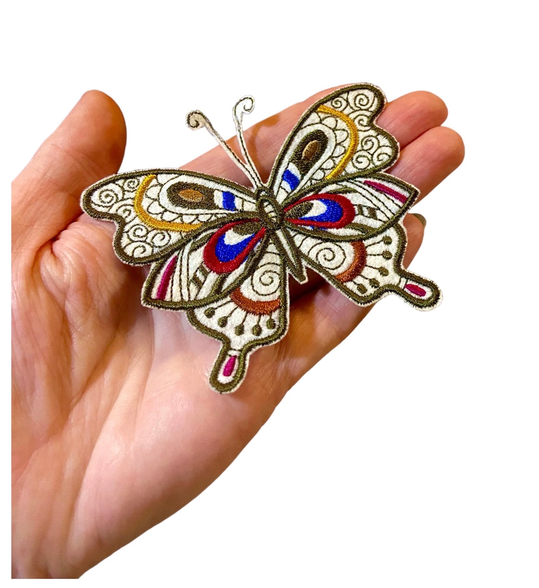 Cute Monarch Butterfly Patch Embroidered Butterfly Badge Decorative ...