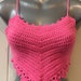 Pink Crochet Heart Top - Etsy