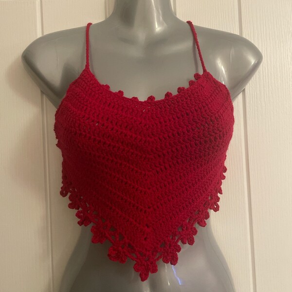Crochet Crop Top - Etsy UK