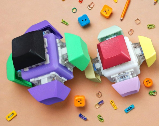 Keyboard Fidget Toy Keychain for Adults Cupcake Lover Gift Idea ...