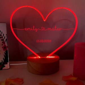 Personalized 3D Illusion LED Lamp, Infinity Symbol Custom Night Light ...