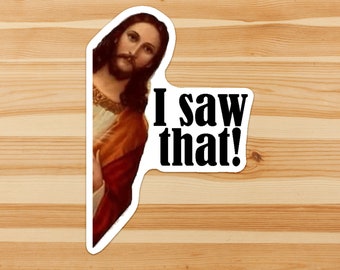Funny Peeking Jesus - Etsy