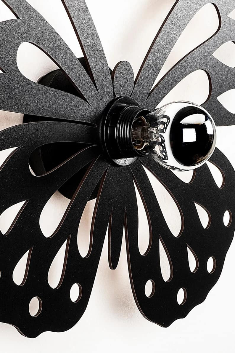 Shadow Lamp, Wooden Lamp,wall Decor, Wall Art, Wall Shadow Lamp, Black ...