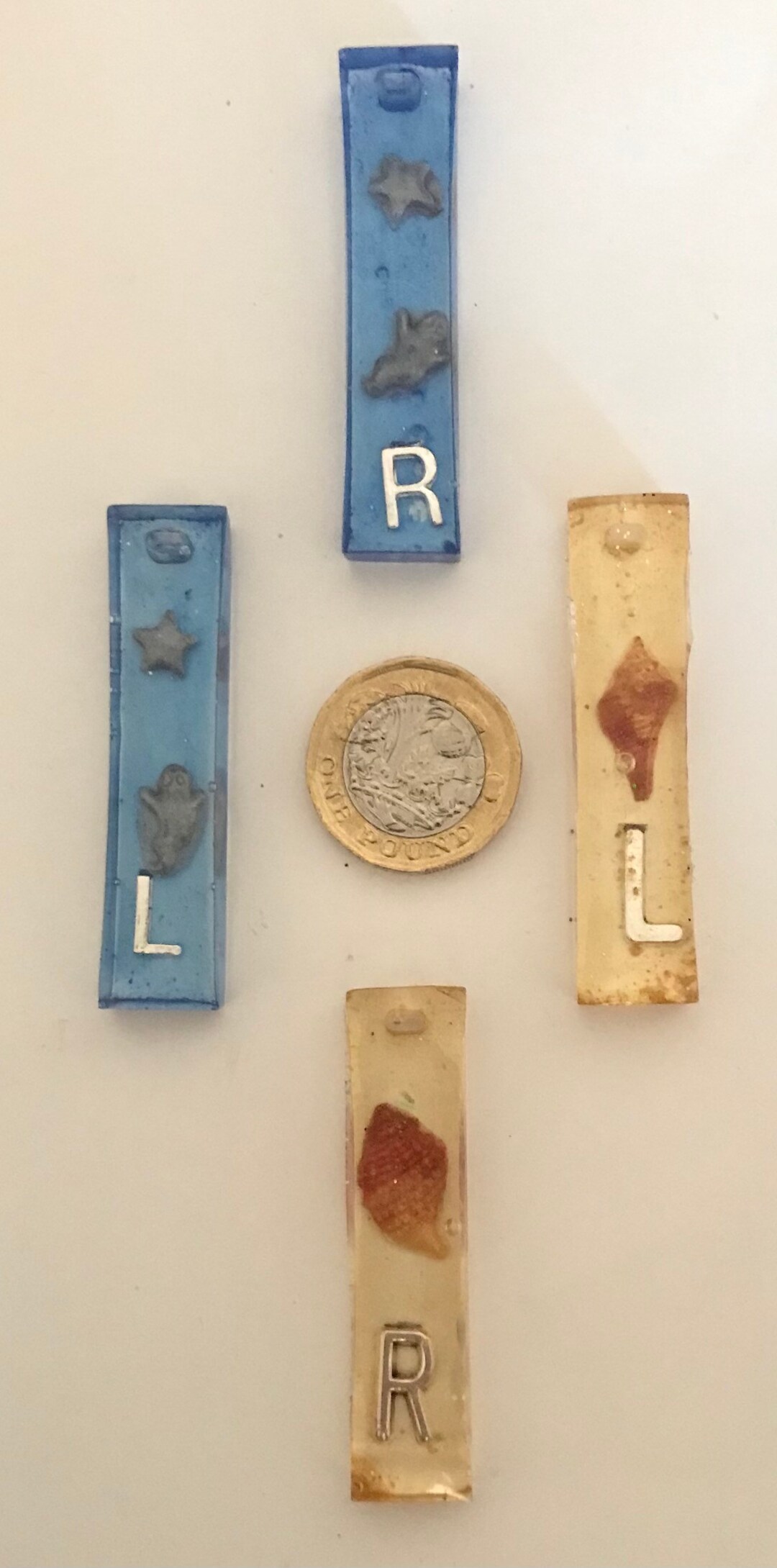 Pair of Long Rectangle on Chain X-ray Markers 5.2x1.2cm Approx - Etsy