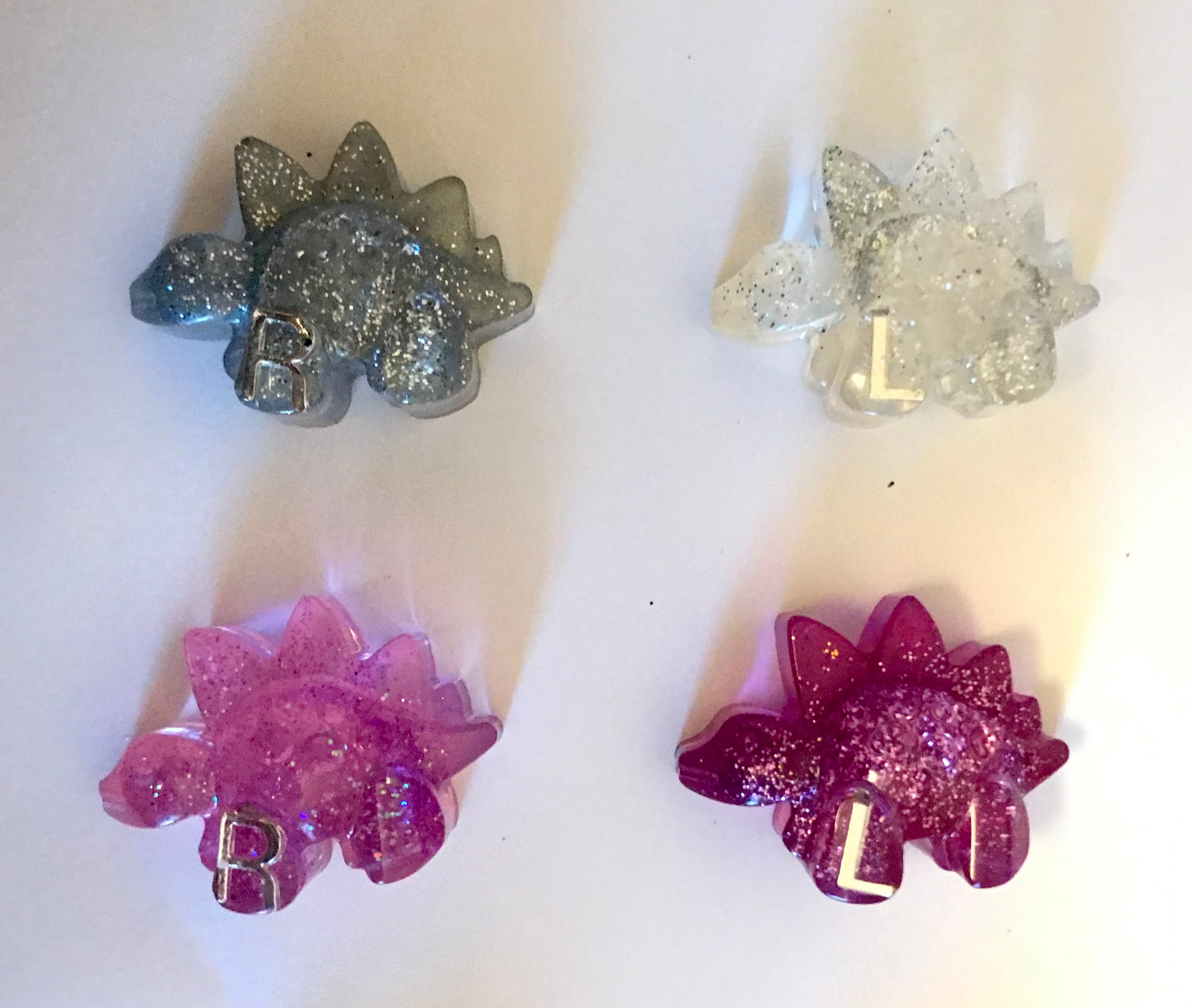 Pair of Glittery Stegosaurus Shape X-ray Markers - Etsy