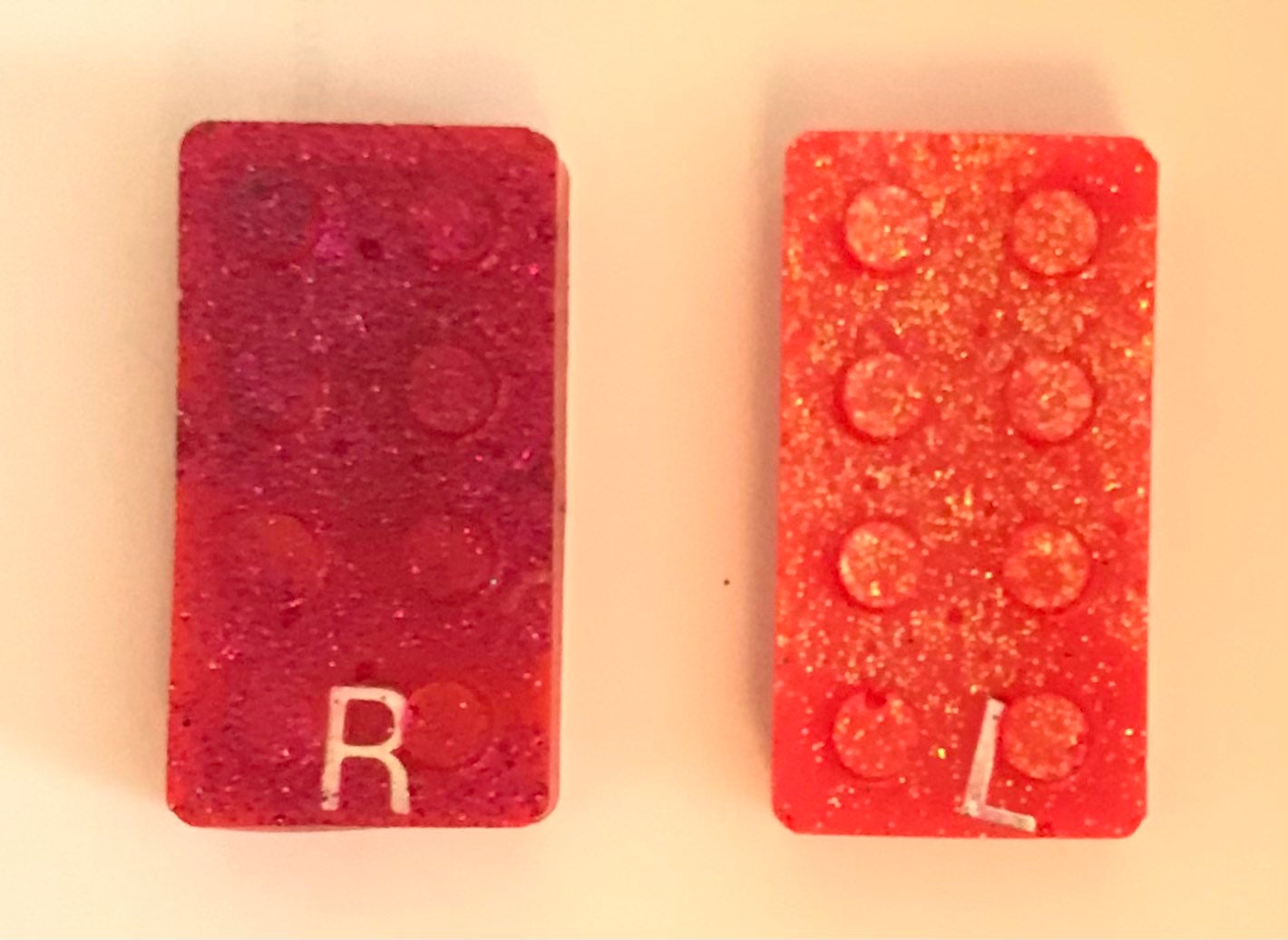 Pair of Glittery Lego Shape X-ray Markers 4.7x2.6cm - Etsy