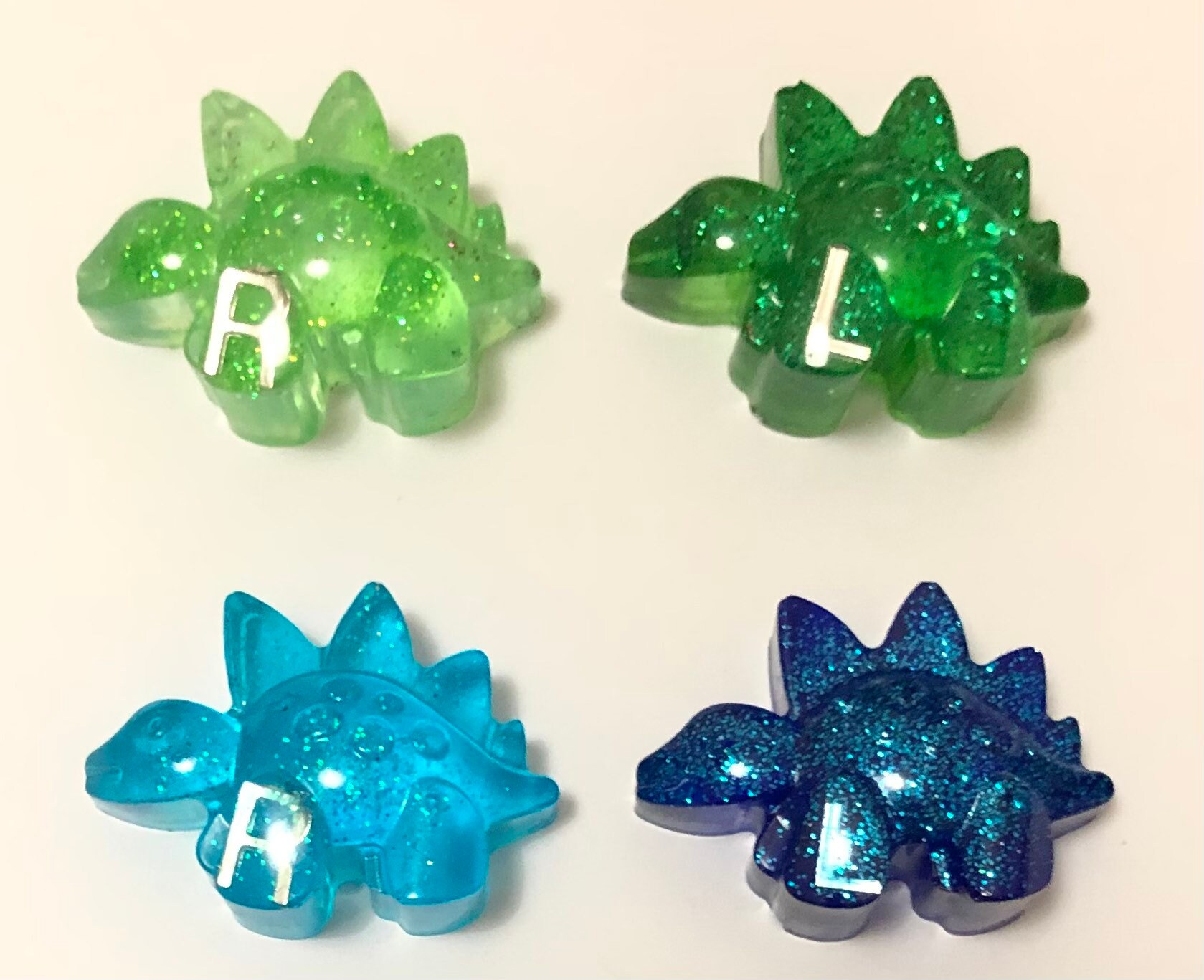 Pair of Glittery Stegosaurus Shape X-ray Markers - Etsy