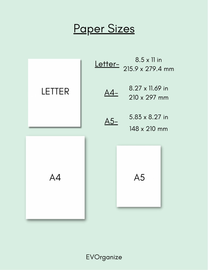 Two Column Blank Checklist. Printable + Fillable PDF. A4, A5 & Letter ...