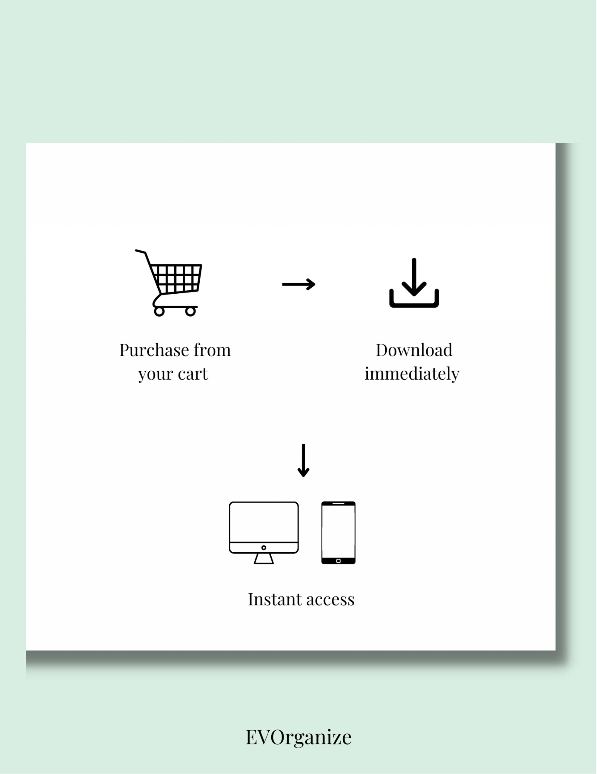 Two Column Blank Checklist. Printable + Fillable PDF. A4, A5 & Letter ...