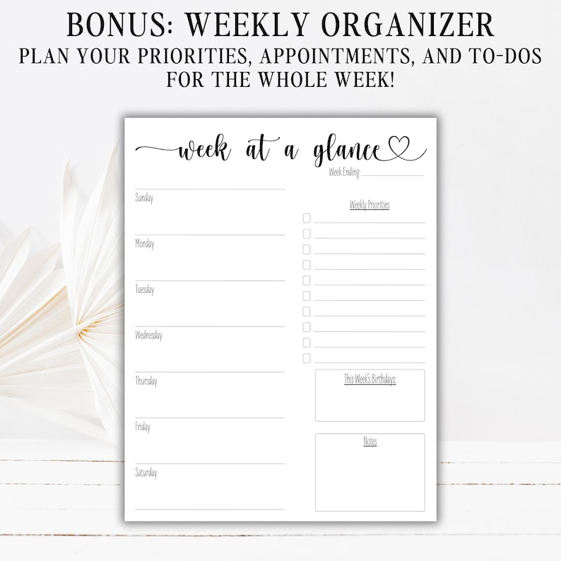 2026 Editable Calendar PDF | Fillable Monthly Planner Pages | Landscape ...