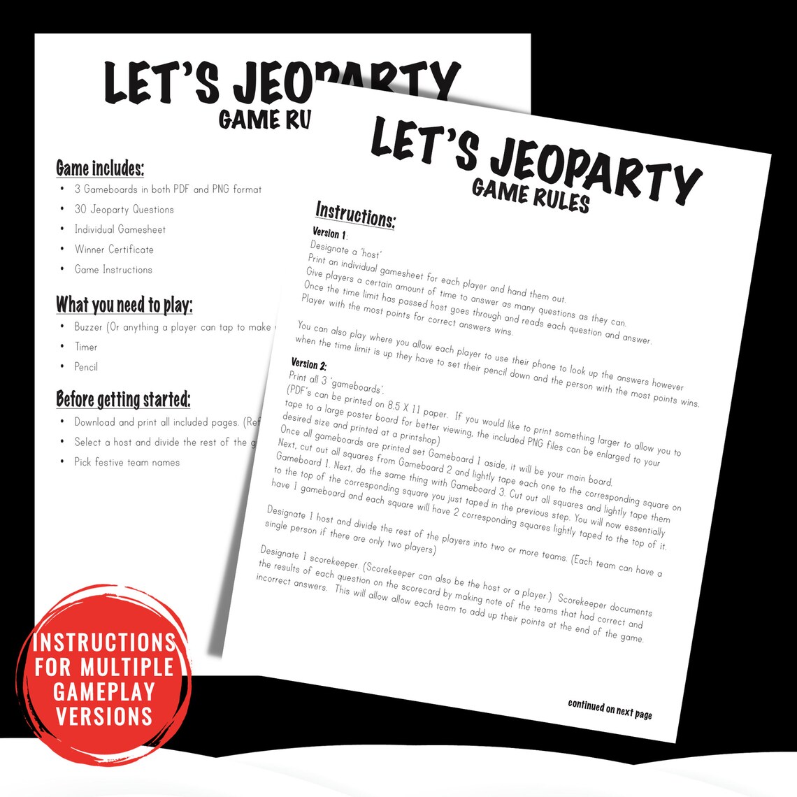 Christmas Jeopardy Game Office Party Christmas Game Family Christmas ...