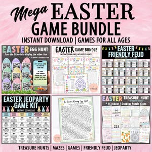 Mega Instant Download Easter Game Bundle for Easter Family Gathering ...