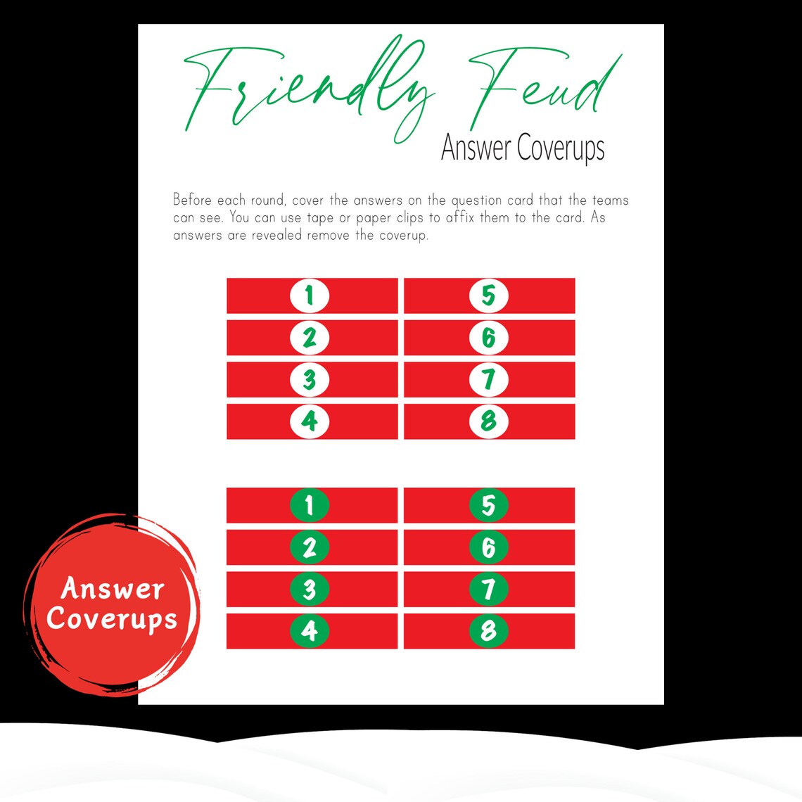 Christmas Friendly Feud Game Office Party Christmas Game Family ...