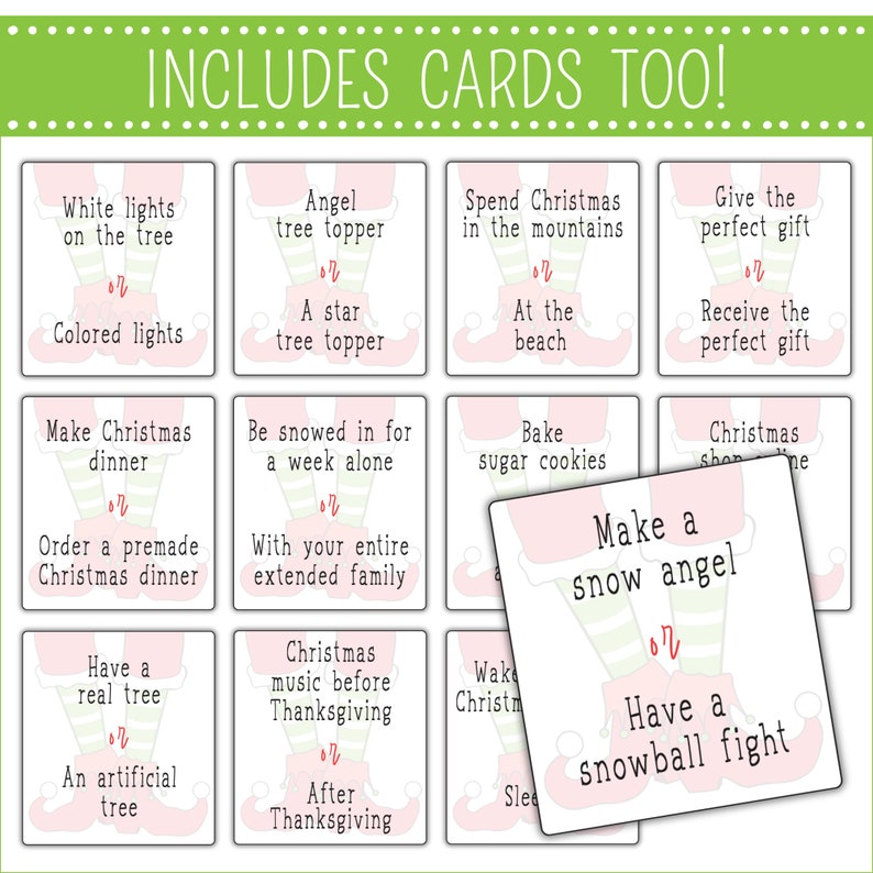 Christmas Would You Rather Game | Holiday Office Party Games ...