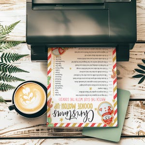 Printable Christmas Cookie Match Game | Christmas Cookie Clues | Office ...