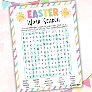 Fun Printable Easter Word Search Game | Easter Word Find Game for Kids ...