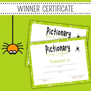 Spooky Halloween Pictionary Game Halloween Office Party Game Halloween ...