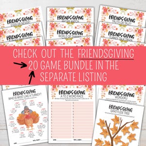 Friendsgiving Riddles Printable Game Friendsgiving Gathering Game Night ...