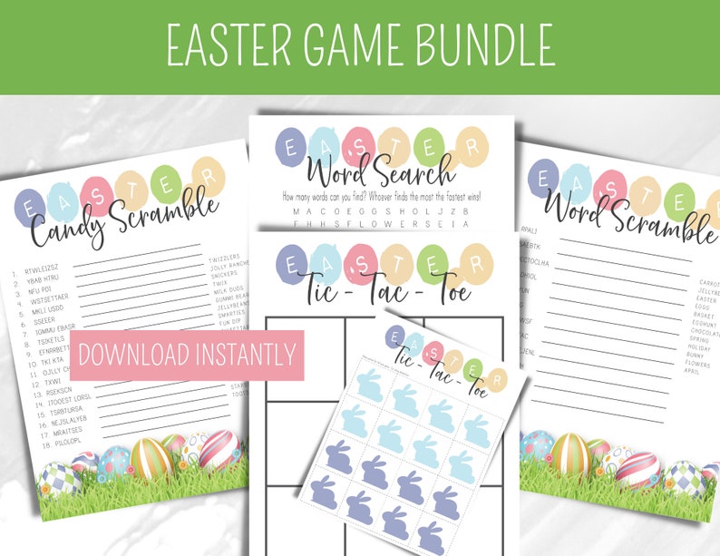 Easter Printables Fun Easter Party Games for Kids Easter Games ...
